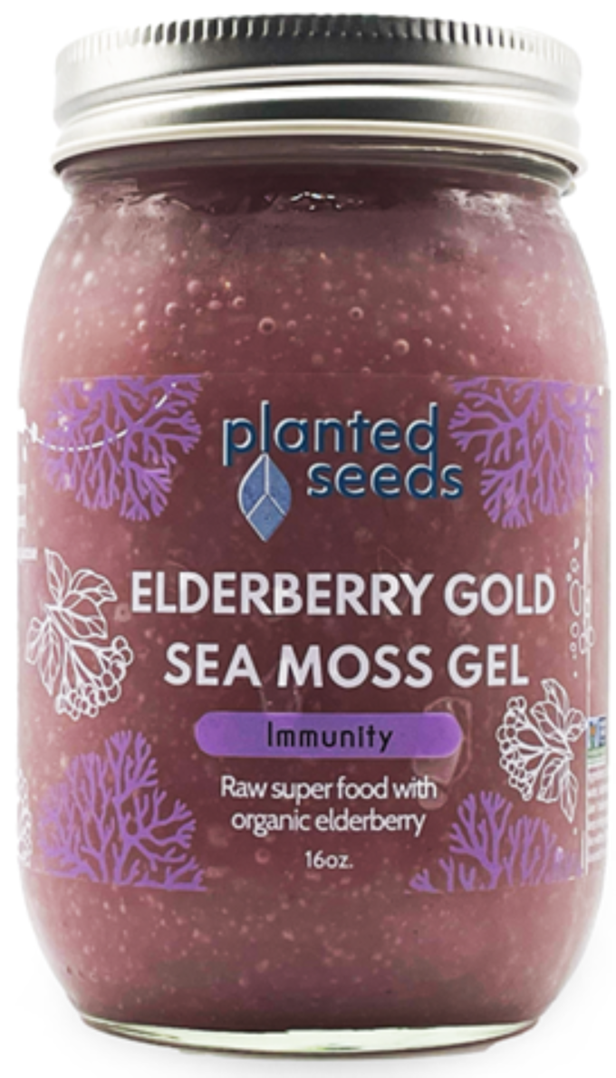Planted Seeds Elderberry Sea Moss Gel_ve - Barons Market